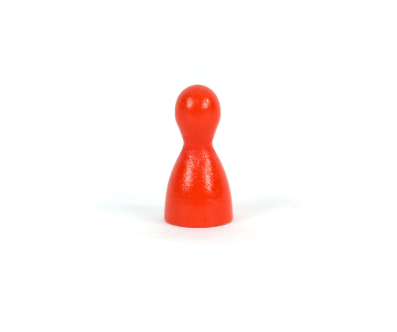 Spielfigur Holz 24mm - rot | Jugglux - Jonglierartikel - Spiele ...