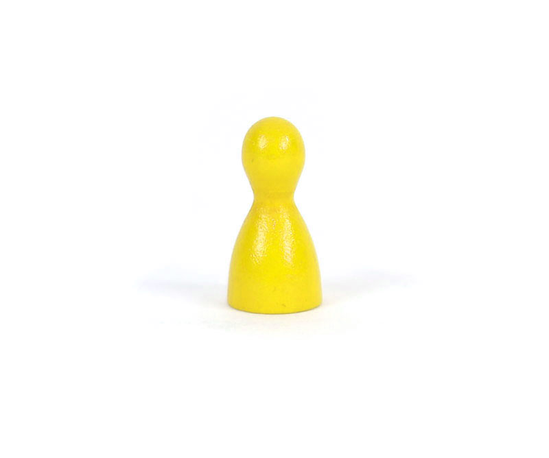 Spielfigur Holz 24mm - gelb | Jugglux - Jonglierartikel - Spiele ...