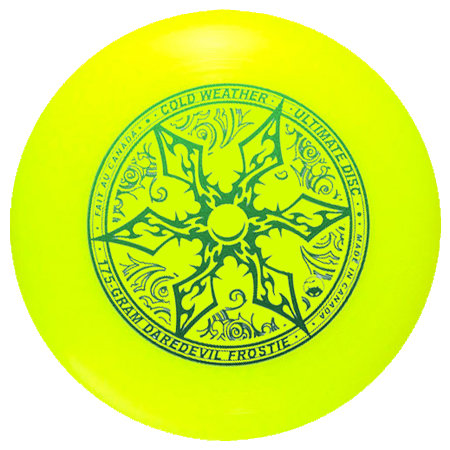 Ultimate Frisbee 175g Frostie Neon Yellow | Ultimate Frisbees 175g ...