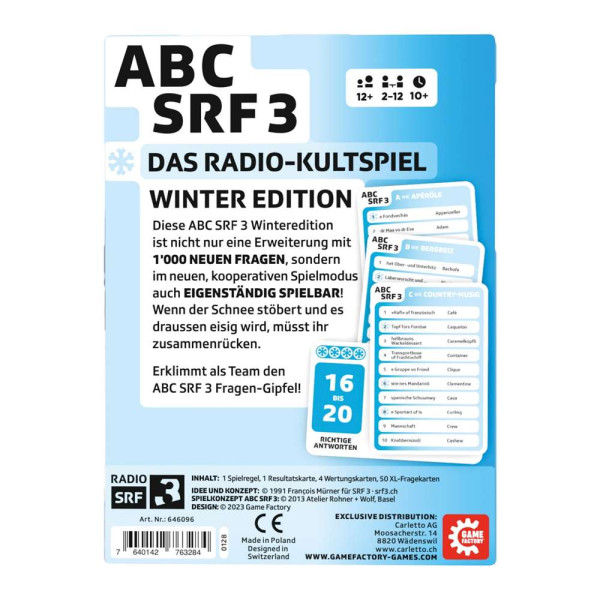 ABC SRF3 Winter Edition | Jugglux - Jonglierartikel - Spiele ...