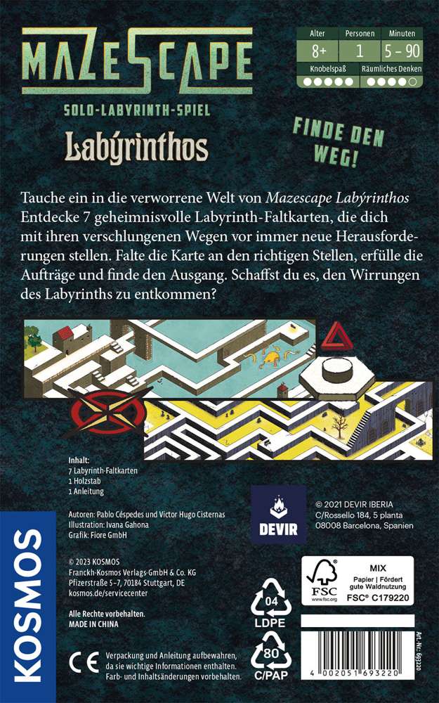 Mazescape Labyrinthos | Jugglux - Jonglierartikel - Spiele - Geschenkideen