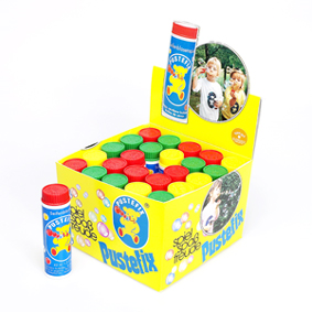 Seifenblasen - Pustefix Mini-Set Dose mit Blasring 42ml | Jugglux - Jonglierartikel - Spiele ...