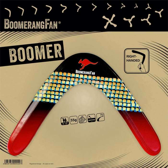 Bumerang Boomer - Rechtshänder | Jugglux - Jonglierartikel - Spiele ...