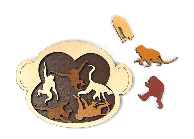 Wild Monkeys - Affen-Puzzle | Jugglux - Jonglierartikel - Spiele ...