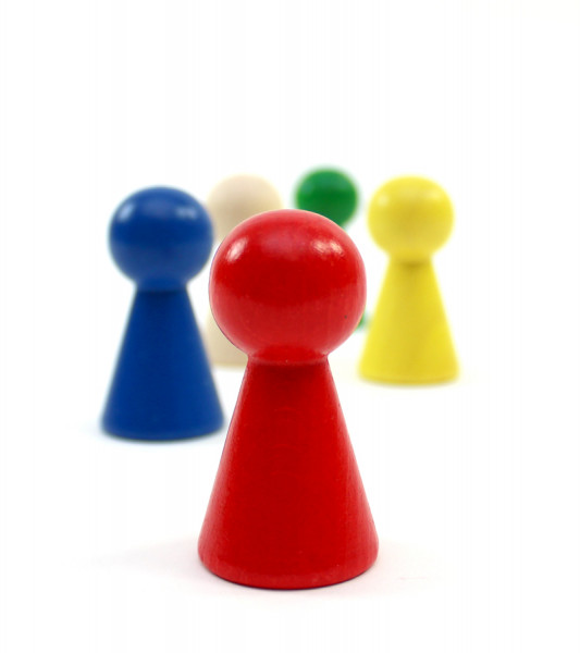 Riesen Spielfigur aus Holz 6cm - Blau | Spielfiguren Halmakegel ...